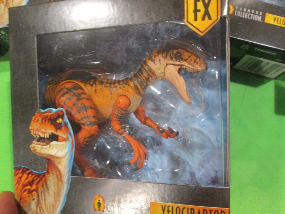 JURASSIC WORLD HAMMOND COLLECTION VELOCIRAPTOR TRUE FX PARK FIGURE ...
