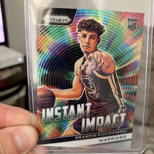 Brandon Podziemski 2023-24 Panini Prizm #25 Instant Impact Rookie RC ...