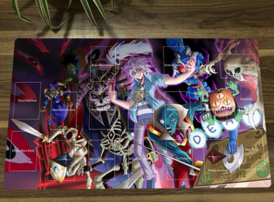 Ygomat Playmat Ryo Bakura Dark Necrofear Ha Des Zombie TCG Card Game ...