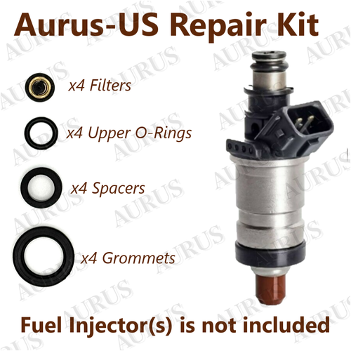 x4 FUEL INJECTOR REPAIR KIT FOR 86-02 Honda Accord Civic CR-V Odyssey ...