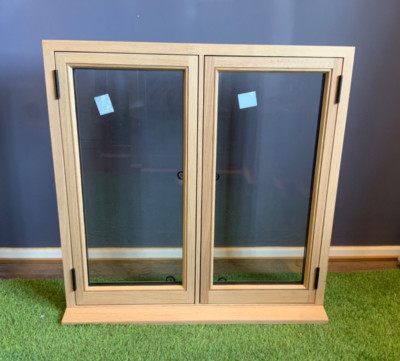 Oak Wood Hardwood Window 900mm x 900mm Flat Pack Self Assembly ...