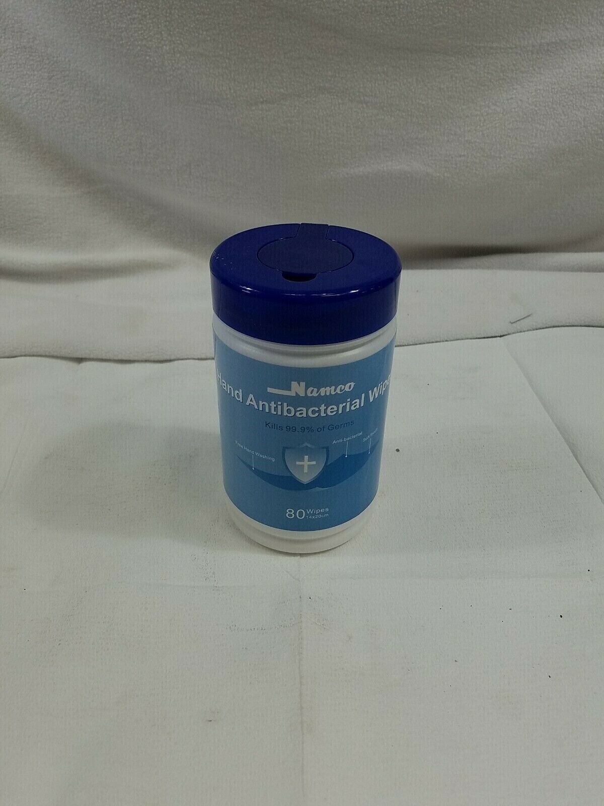 Namco 9180 Antibacterial Wipes-80 Count Canister-LOT OF 20 CANISTERS | eBay