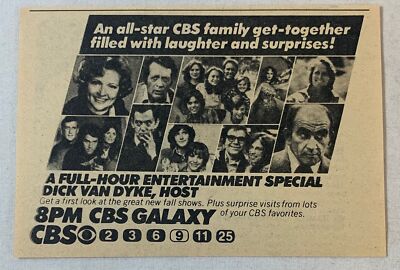 1977 CBS tv ad ~ CBS GALAXY Betty White, Ed Asner, Linda Carter (Wonder ...