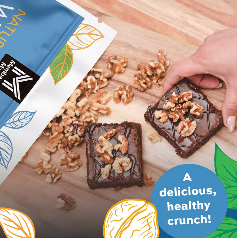 2 PACK - Member's Mark Natural Shelled Walnuts 3 lbs (Total 6 lbs) FREE ...