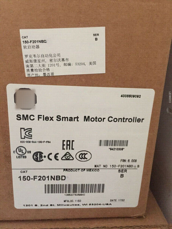 New In Box Sealed AB 150-F201NBD SMC Flex 201 A 150 Motor Controller ...