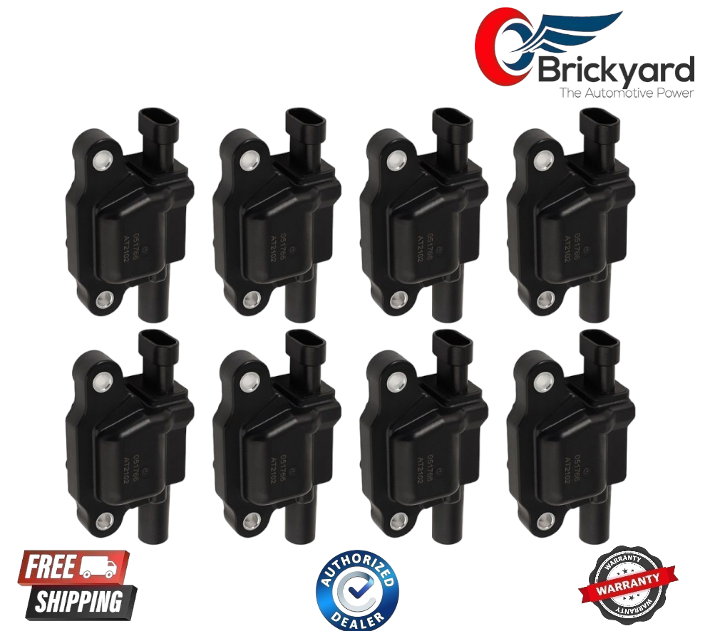 New PREMIUM 8 Pack For Chevy Square Ignition Coil D510C UF413 12570616 ...