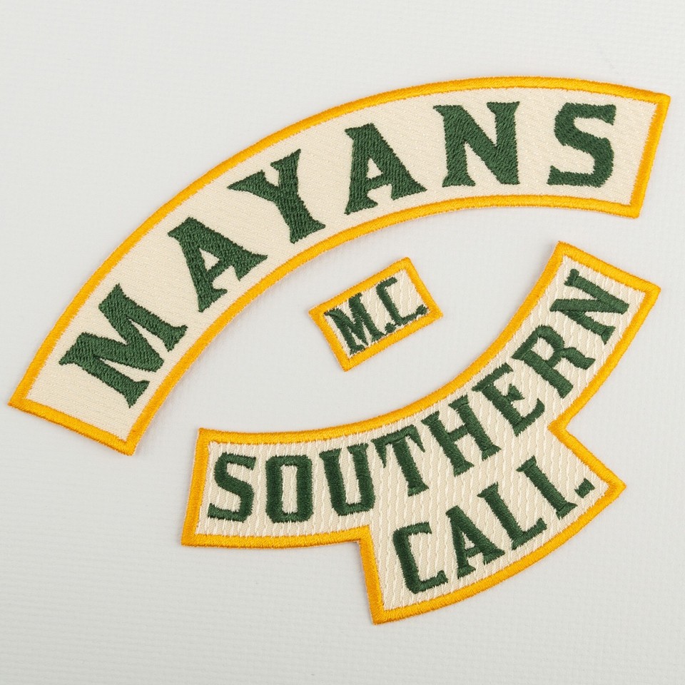 Mayans Southern Cali M.C. Back Patch, Biker Gang Embroidered Emblem, 2 ...