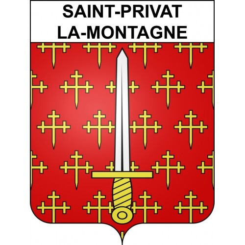 Saint-Privat-la-Montagne 57 ville sticker blason écusson autocollant ...