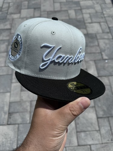 NEW ERA YORK YANKEES SCRIPT STONE WS PATCH FITTED 5950 BEIGE WHITE TAN ...