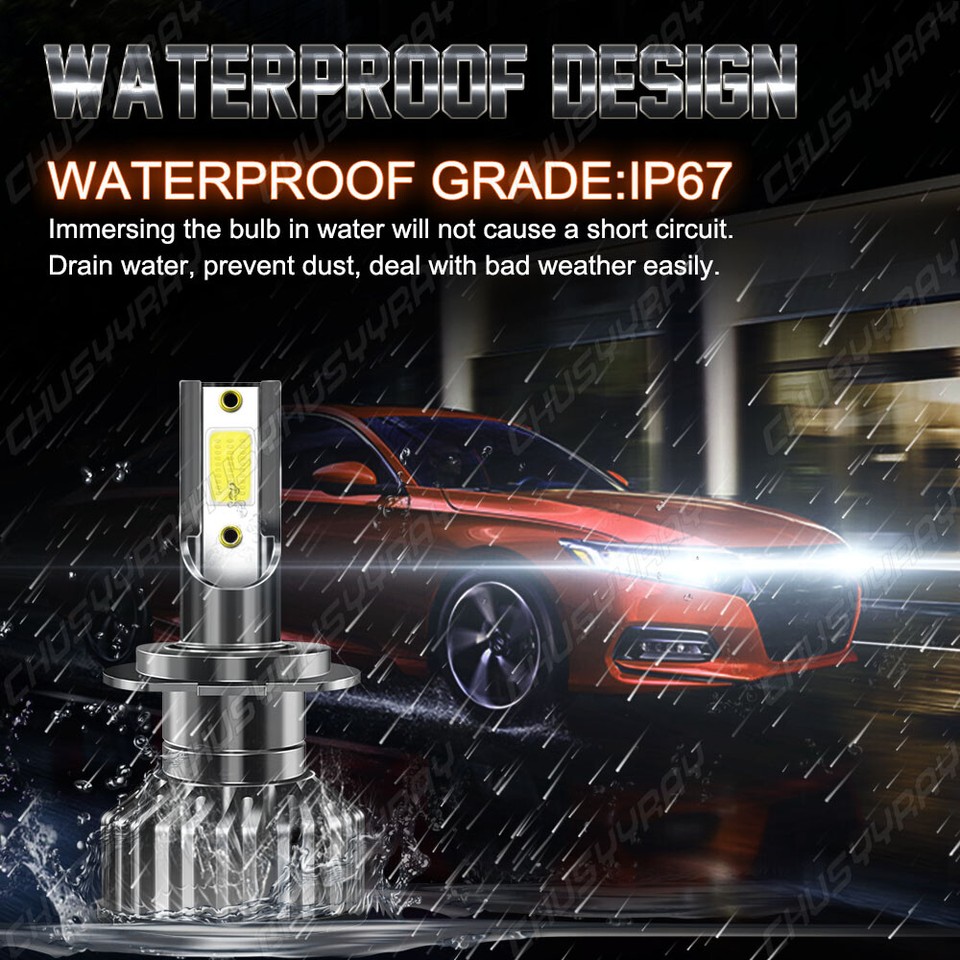 H7 + H7 upgrade LED Headlight Kit 2Bulbs Plug&play 5-Year warranty ...