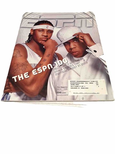 ESPN Magazine Jay-Z Carmelo Anthony January 5 2004 Preowned | eBay
