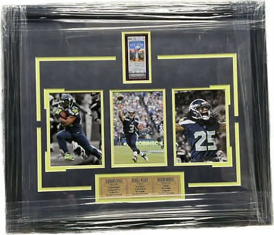 Seattle Seahawks Super Bowl XLVIII Framed Commemorative Replica Ticket ...