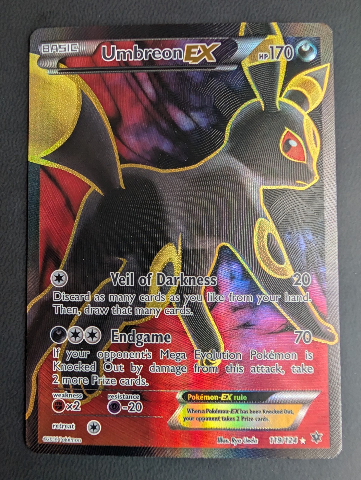 Umbreon EX 119 Current Market Value | Fates Collide