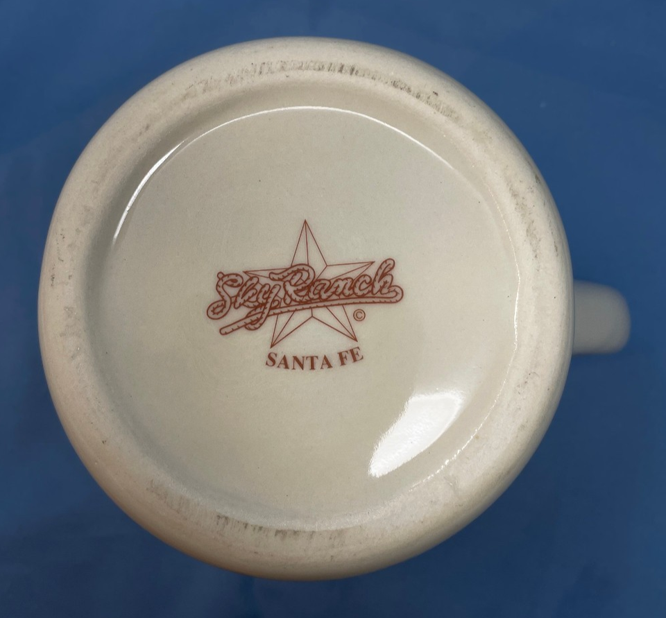 SKY RANCH by Sandy Richards Rust color restaurant ware style cream ...