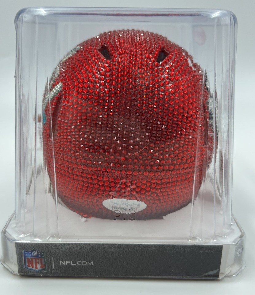 PATRICK MAHOMES Autographed JSA SWAROVSKI Riddell Mini Football Helmet ...