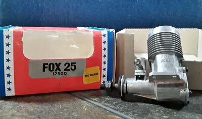 Vintage NOS Fox 25 .25 #12500 Model Airplane Engine Never Mounted/Run ...