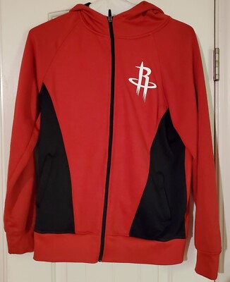 Houston Rockets Men's NBA Zip Up Hoodie Sweatshirt Warm Up small Red | eBay