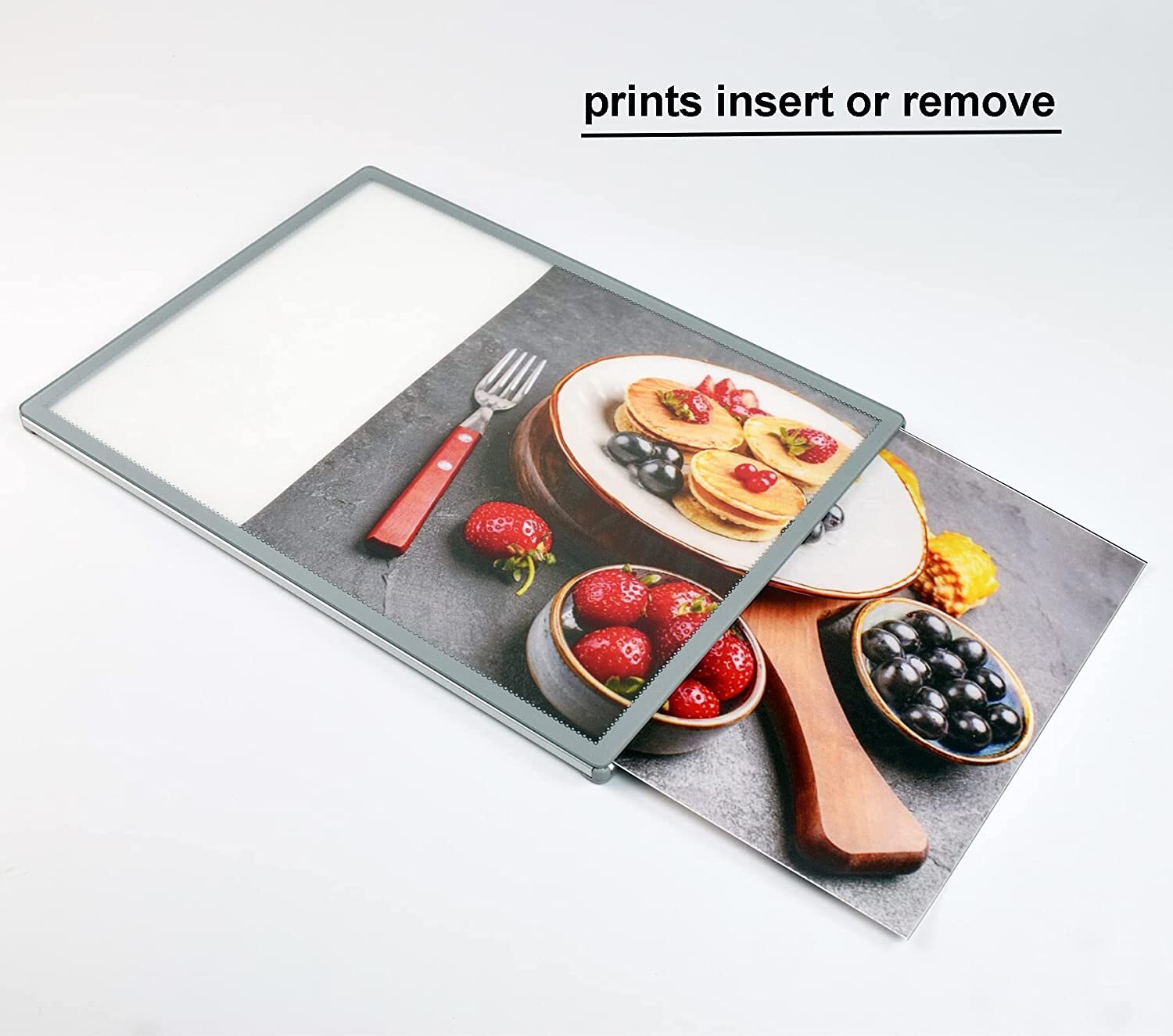 Ultra-thin LED Light Box Restaurant Cafe Poster Illuminate Frame Menu ...