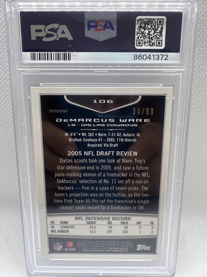 2008 Bowman Demarcus Ware 106 Nice Card🔶🔷🔶 | eBay