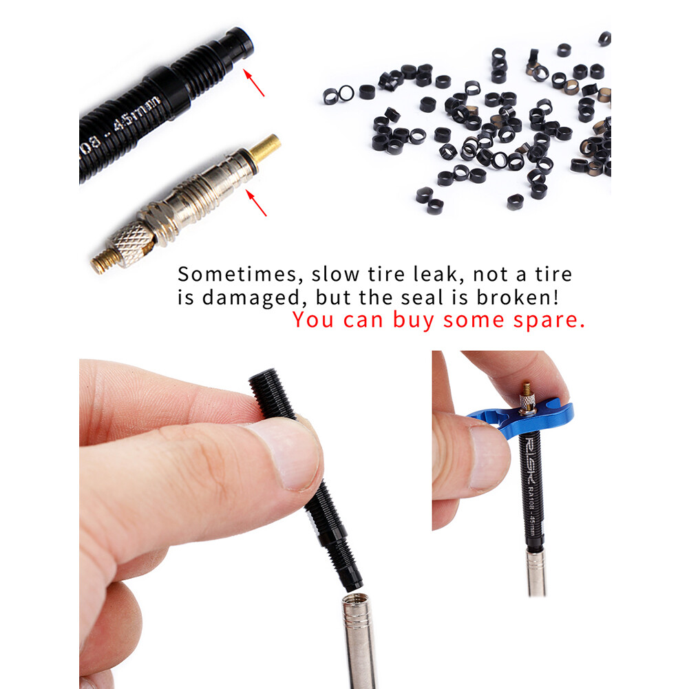 RISK 2pcs Bike Inner Tubes Extender Presta Valve Core Adapter ...