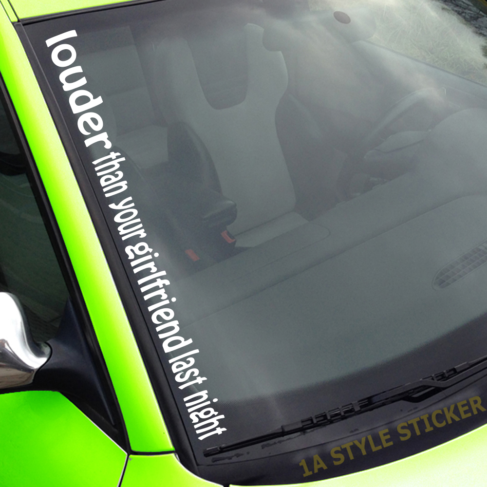 Auto-Aufkleber 60cm Frontscheibenaufkleber Motive Tuning Scheiben ...