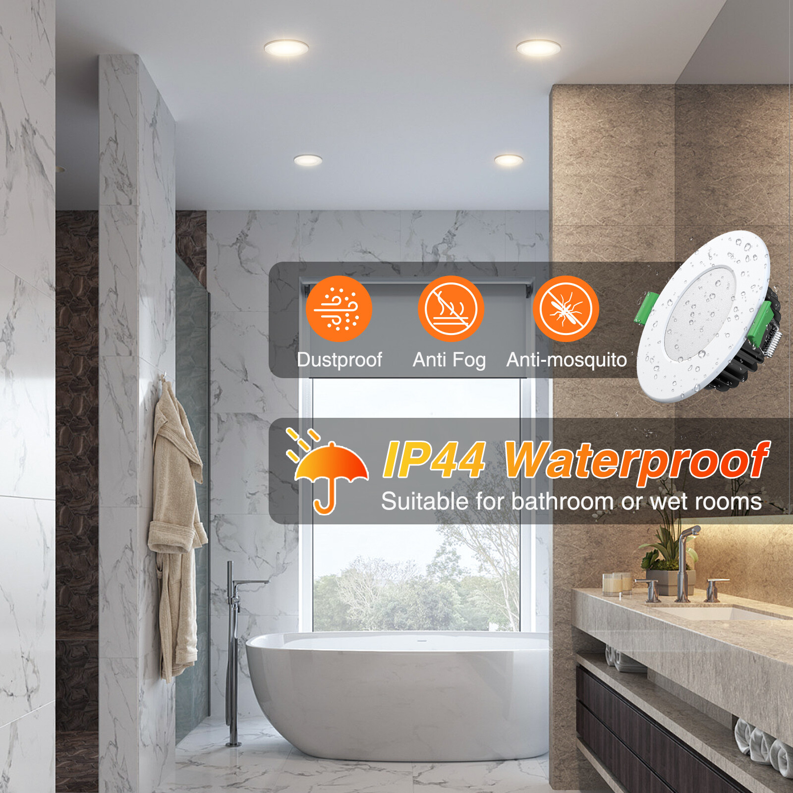 LED Downlight with Transformer 8W/10W Dimmable Recessed Ceiling Spot ...
