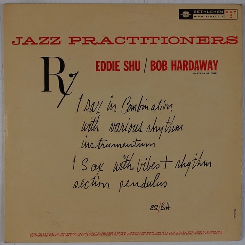 EDDIE SHU, BOB HARDAWAY: Jazz Practitioners USA Bethlehem Orig Vinyl LP ...