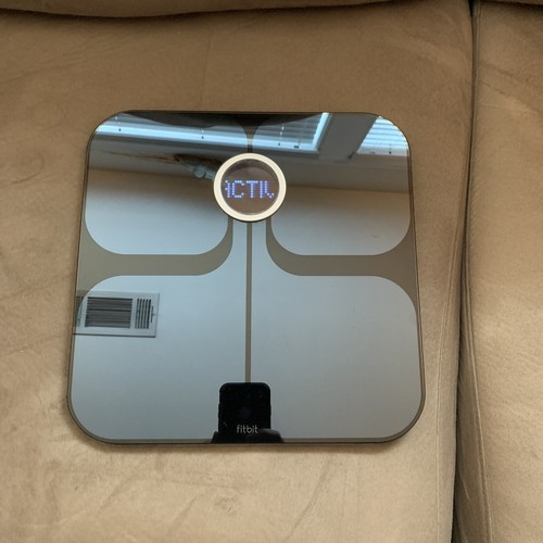 FitBit Aria Air- Black Bathroom Fitness Digital Scale: Model FB201B- No ...
