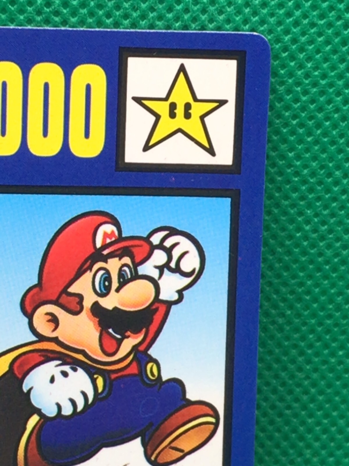 Cape Mario Super Mario World NIntendo Card SCORE 20000 No.7 rare | eBay