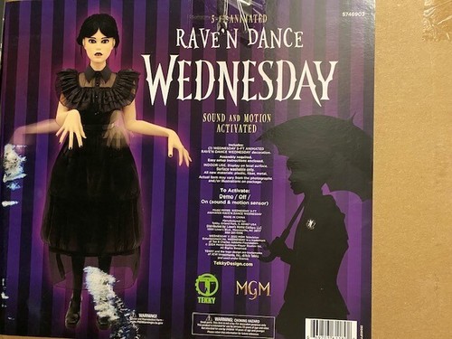 5ft Wednesday Raven Dance Animatronic Animated Doll Addams Family Lowes ...