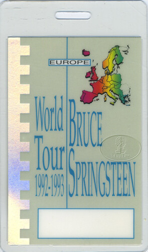 BRUCE SPRINGSTEEN 1992-93 EUROPE TOUR Laminated Backstage Pass | eBay