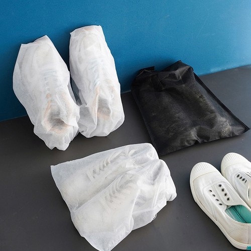 10Pcs/Set Shoe Dust Covers Non-Woven Dustproof Drawstring Clear Storage ...