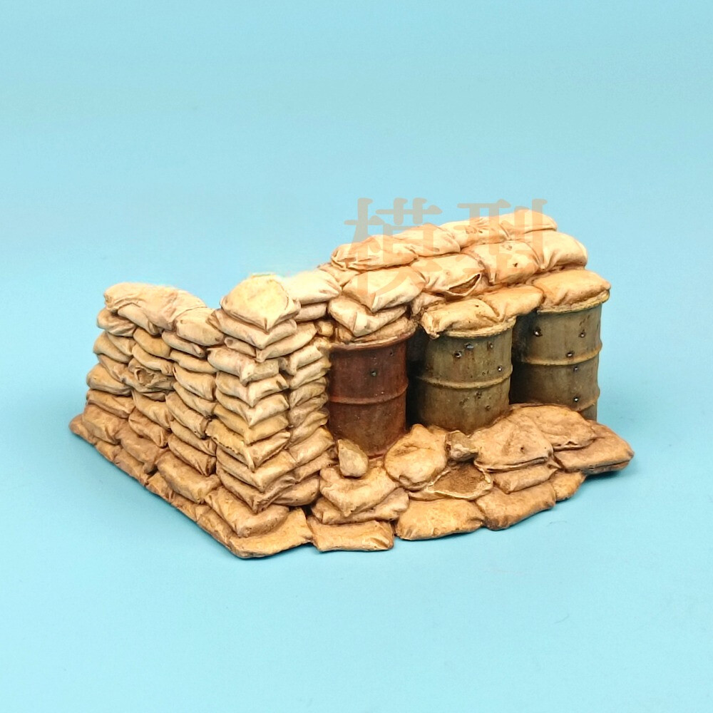 Diorama 1/35 Resin Sandbag Walls Trench Bunker Military Scene Model ...