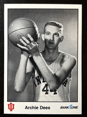 1986-87 Bank One Indiana Hoosiers Greats, Archie Dees Basketball Card ...