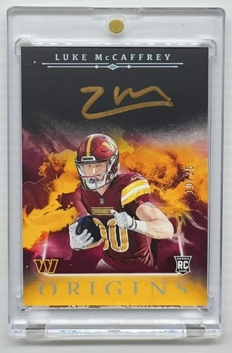 2024 Origins Luke Mccaffrey Gold Ink Rookie Autograph Auto #10/25 ...