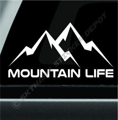 Mountain Life Decal Bumper Sticker Car Truck Off Road Sticker | eBay
