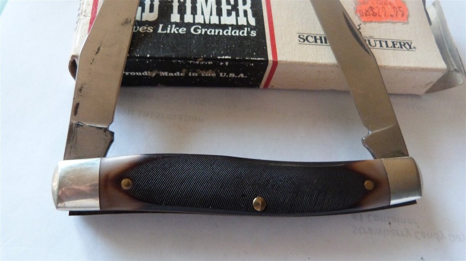 Schrade USA Number 77OT Small Game 2 blade New in Box Improved Muskrat ...
