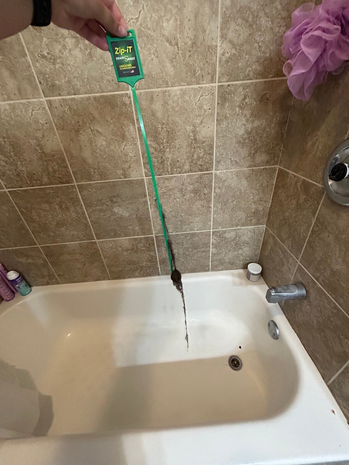 BARBED PLASTIC DRAIN STICK HAIR CLOG REMOVER, ZIP IT DRAIN CLEANER 5 PK ...