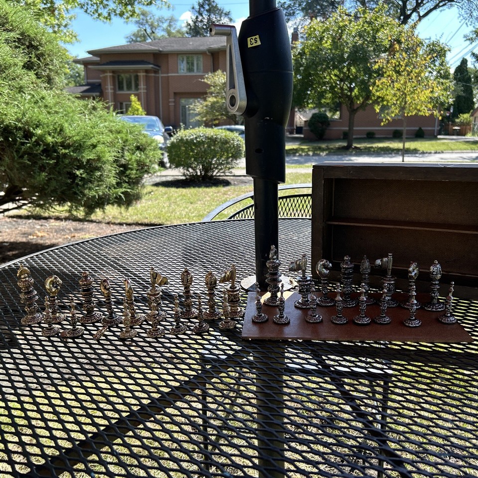 Rare Vintage MASTERS COLLECTION CHESS SET Ambrite Industries W/Case ...