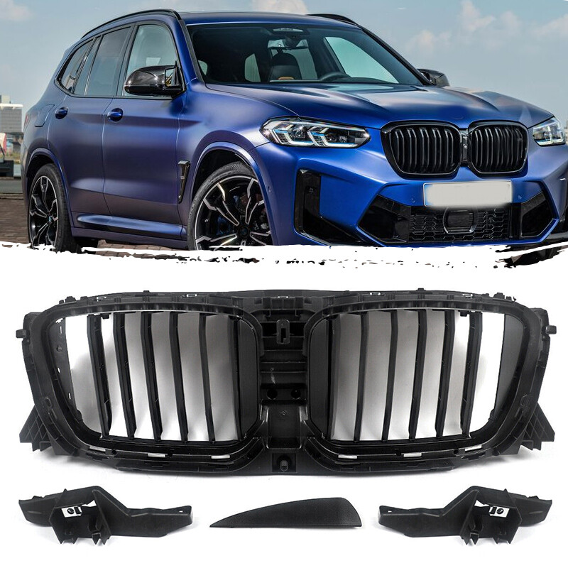 For 2022-23 BMW X3 G01 X4 G02 LCI Front Active Air Shutter Grille ...