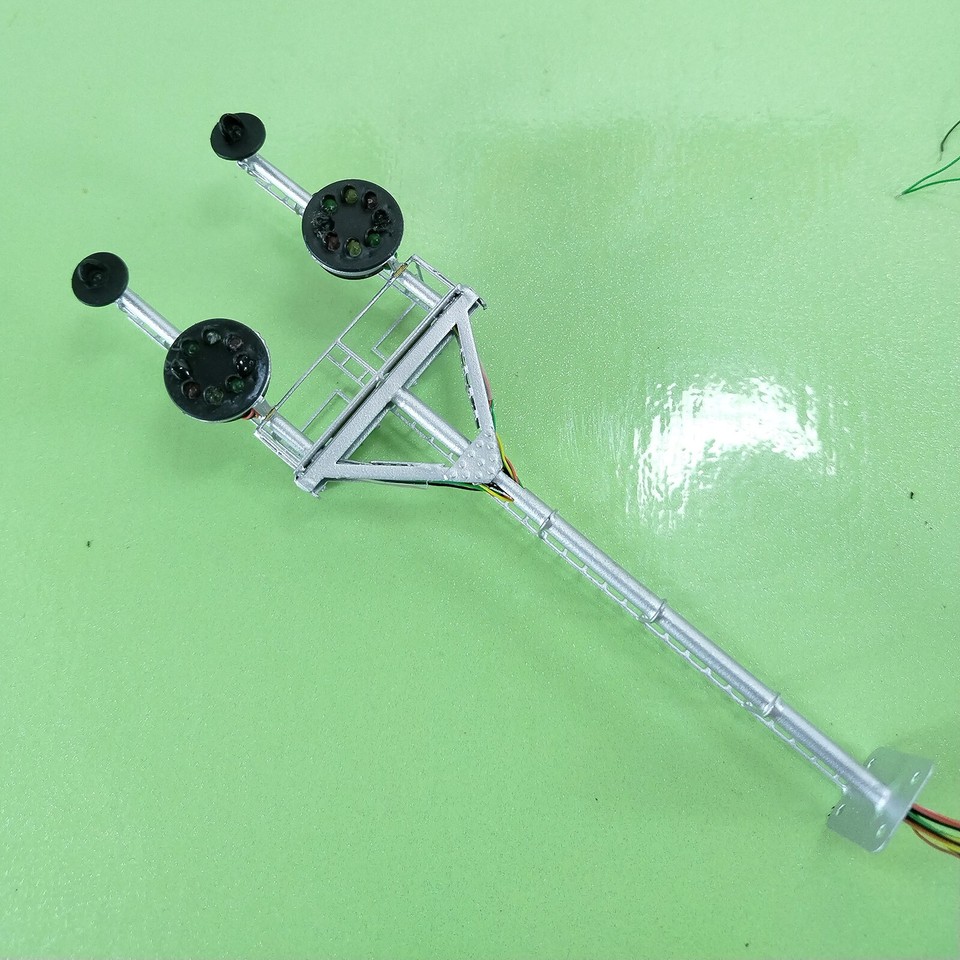 1 x HO scale model railroad tower CPL signal B&O goalpost position # ...