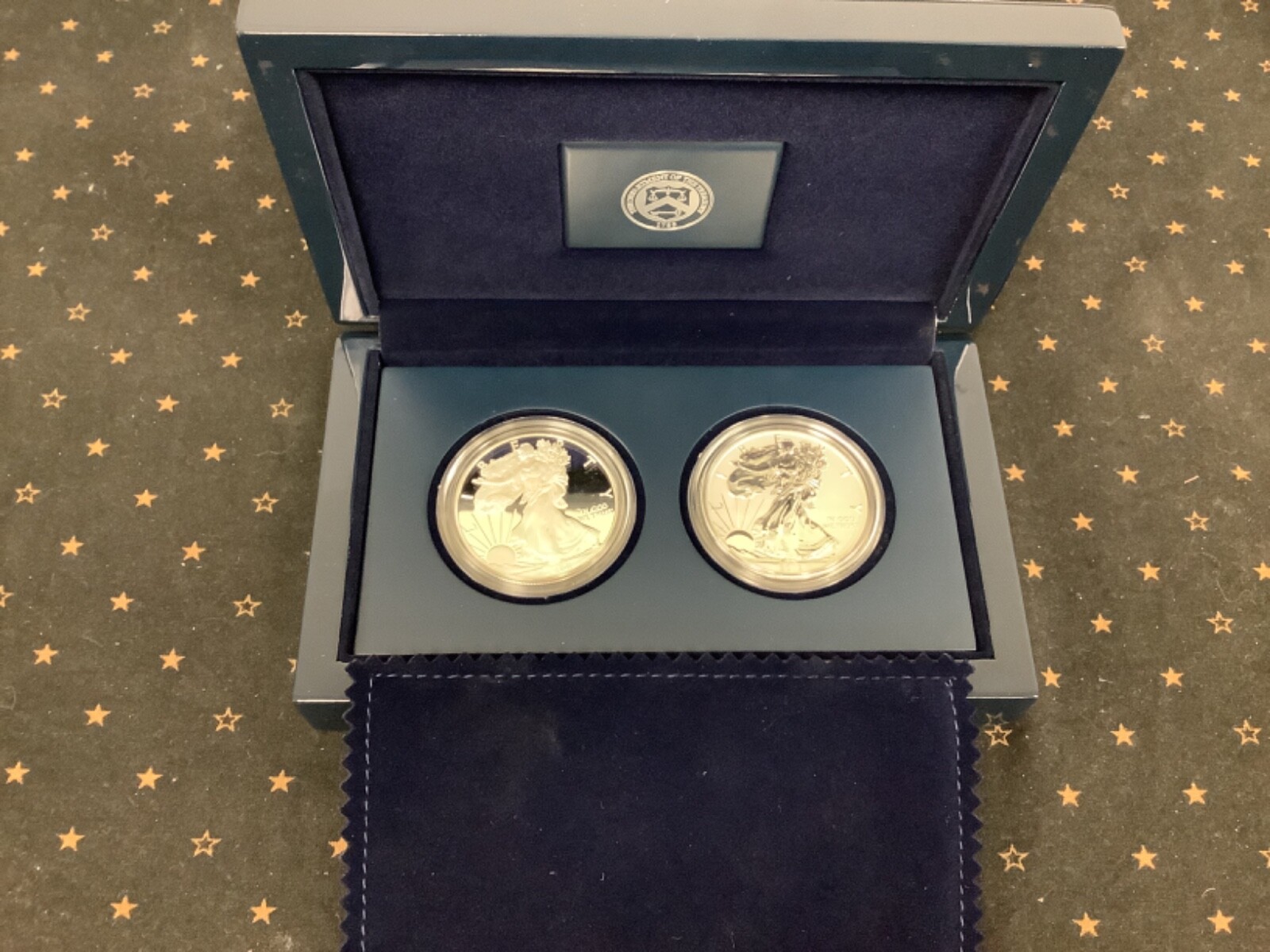(1) 2012 S Two-Coin Silver Proof Set American Eagle San Francisco w/Box COA/OGP | eBay