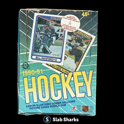 1990-91 O-PEE-CHEE HOCKEY WAX BOX ALL PACKS INSIDE | eBay