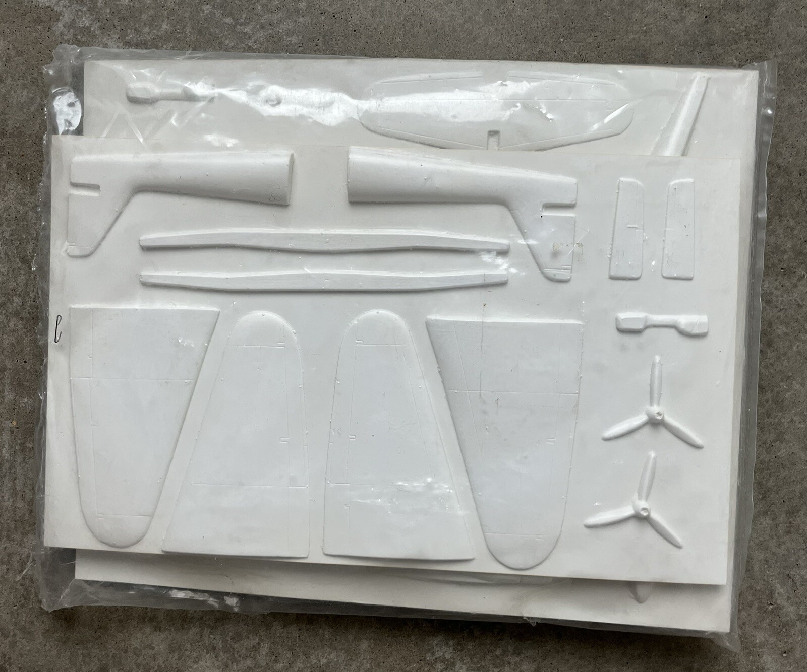 LOT Airmodel Vacuform German WWII Aircraft Airplane Model Kit ...