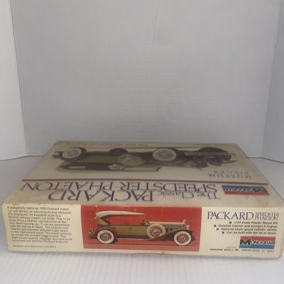MONOGRAM PACKARD SPEEDSTER PHAETON 1:24TH SCALE CAR MODEL KIT | eBay