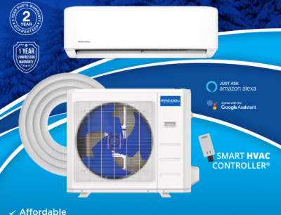 Mr Cool Advantage 5th Gen 18k BTU 230V System, Air Handler Condenser 19 ...