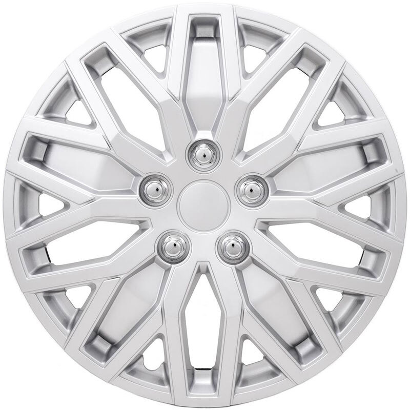 16" Silver Replacement Hubcaps / Wheel Covers Fits R16 Tires # 1051-16S ...