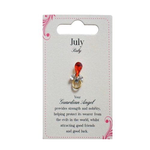 Guardian Angel July Birthstone Angel Pin With Gem Stone Sentimental ...