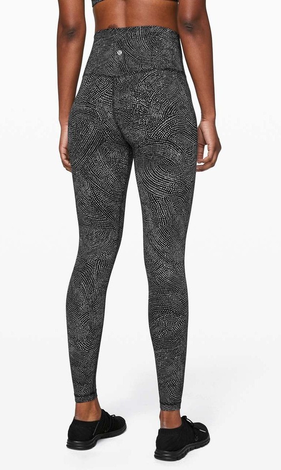 LULULEMON ALIGN HIGH RISE LEGGING FREE SPIRIT ICE GRAY BLK W5BUHS 28 ...