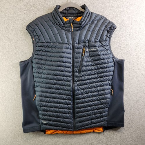 Eddie Bauer Vest Mens XL Storm Gray First Ascent Good Down EB800 Puffer ...